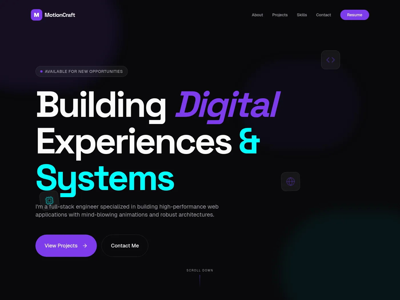MotionCraft Portfolio Case Study | Built with AI | Blink