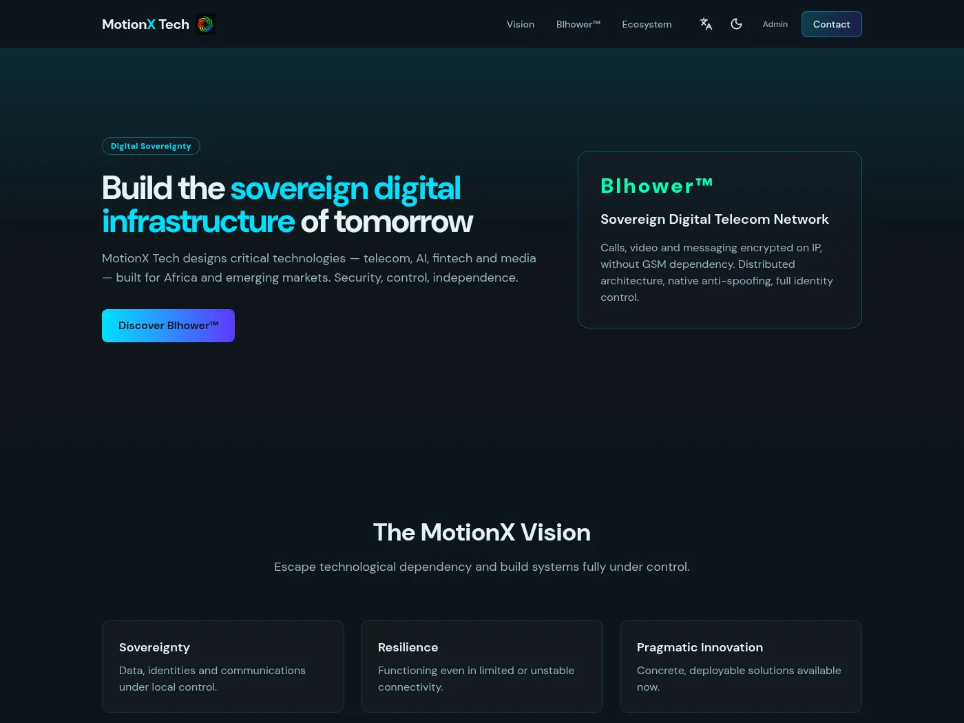 MotionX Tech — Digital Sovereignty for Africa and Emerging Markets
