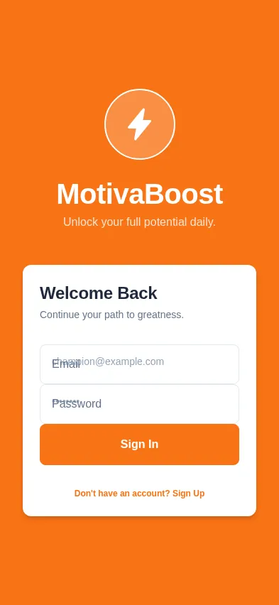 MotivaBoost App