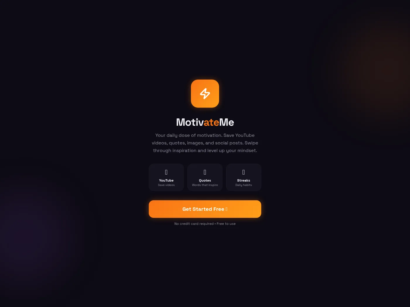 MotivateMe Web App