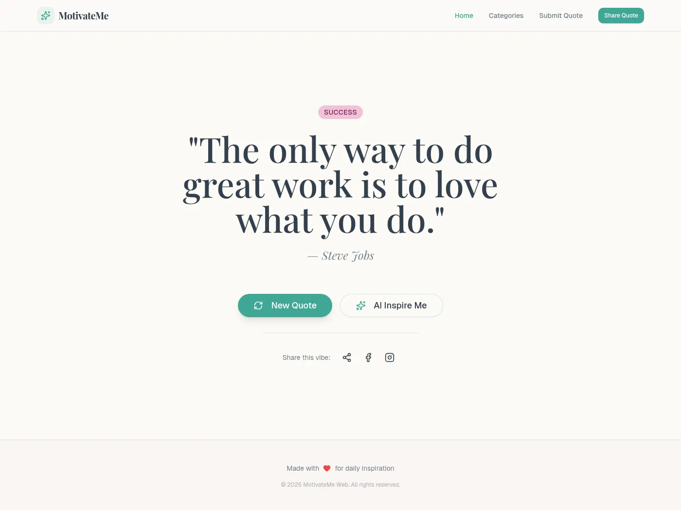 MotivateMe Web