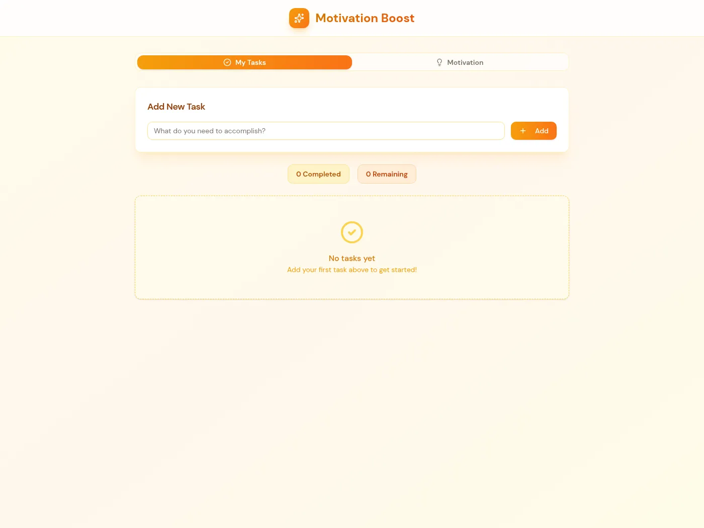 Motivation Boost App