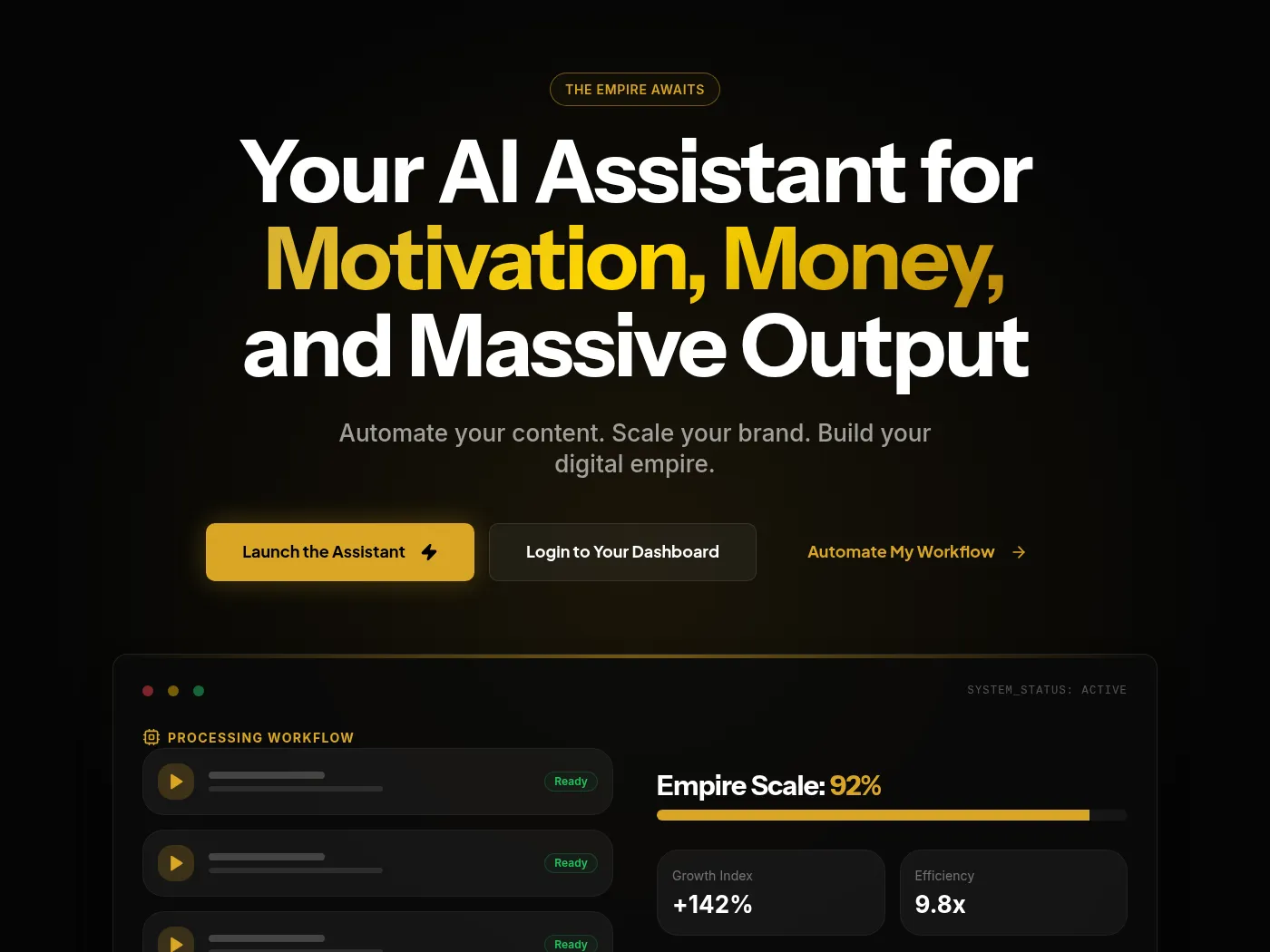 MotivateEmpire AI Assistant