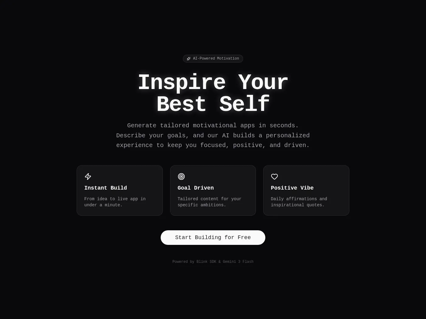 Motivation App Generator