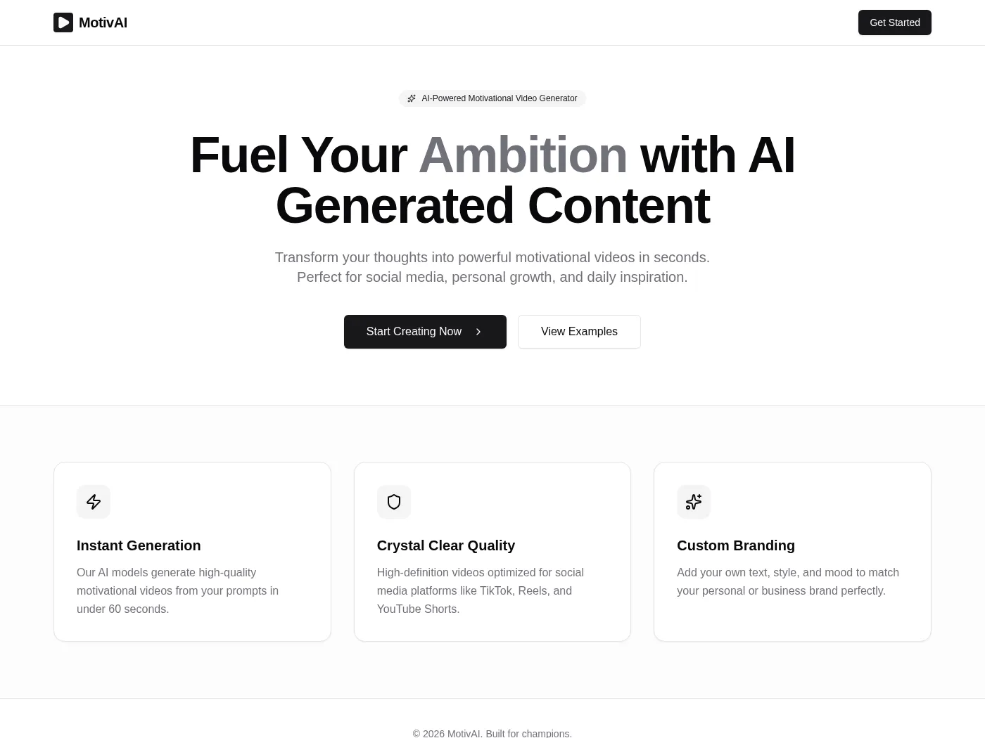 Motivation Video Maker