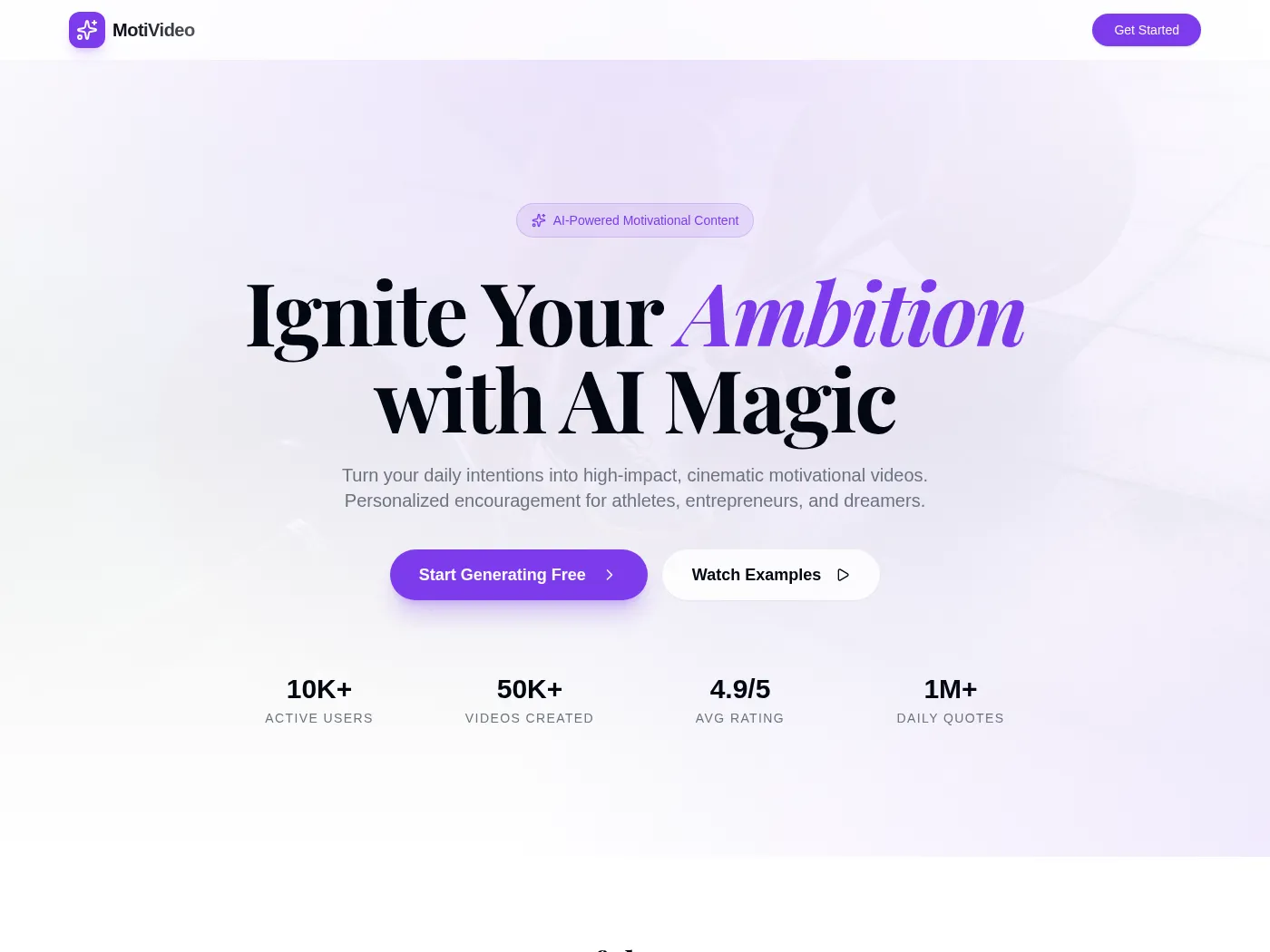 Motivation Video Generator