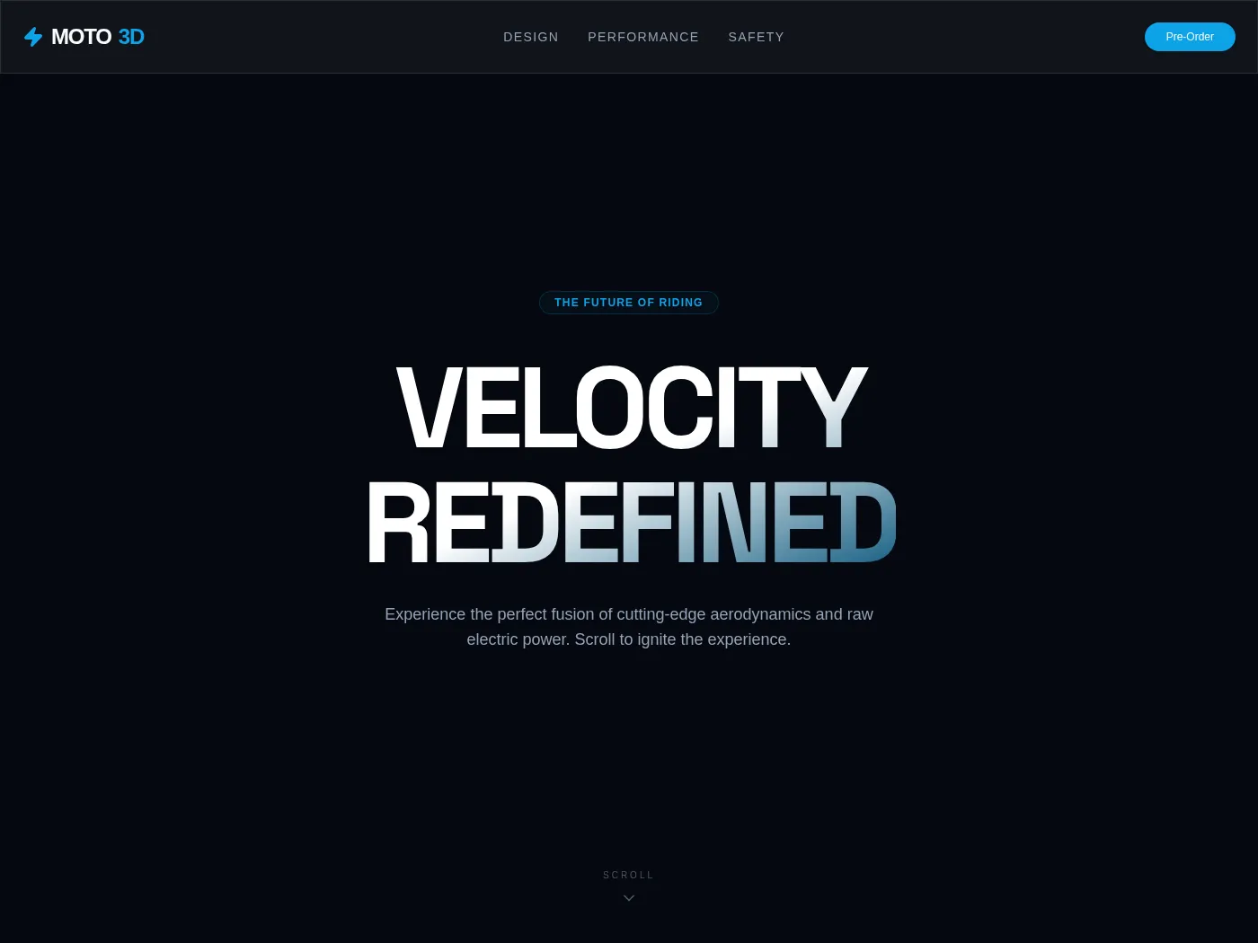 Moto3D Web Experience