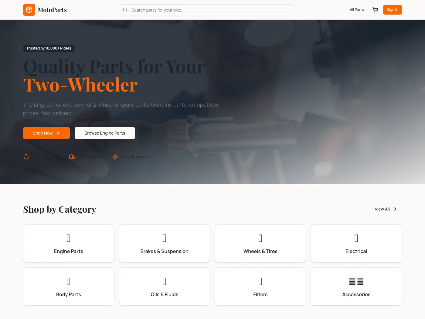 MotoParts Marketplace
