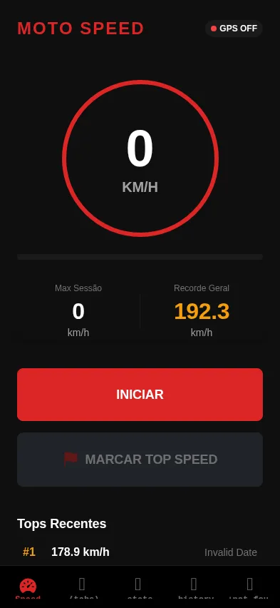 Moto Speed Tracker