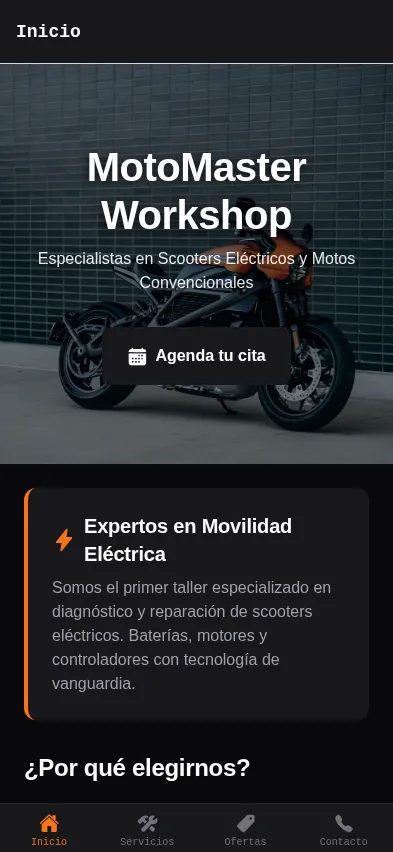 Moto Workshop Promo App