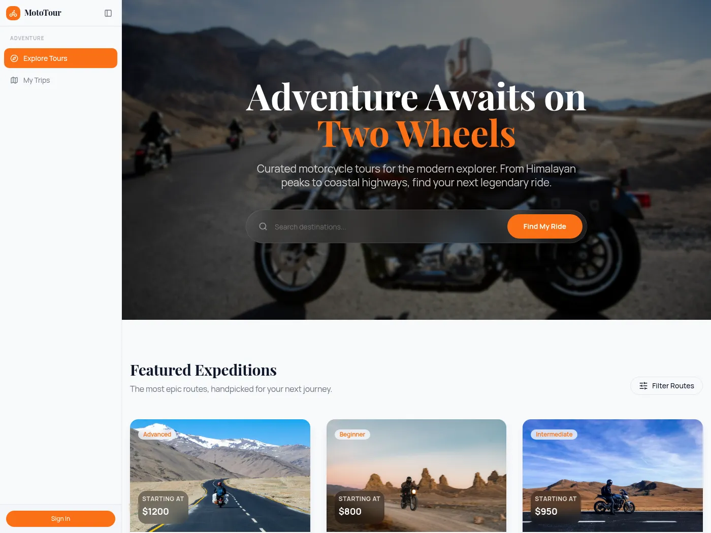 MotoTour Web Builder