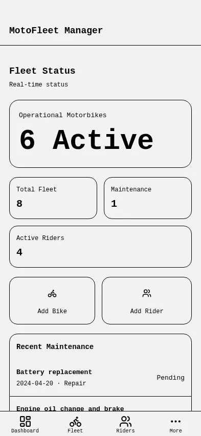 MotoFleet Manager