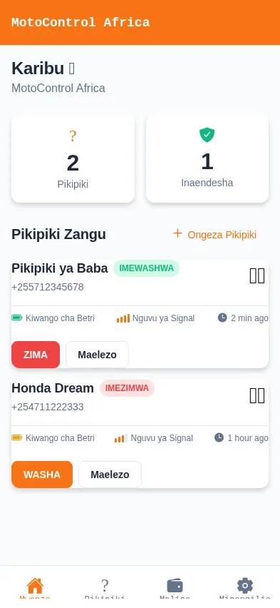 MotoControl Africa App