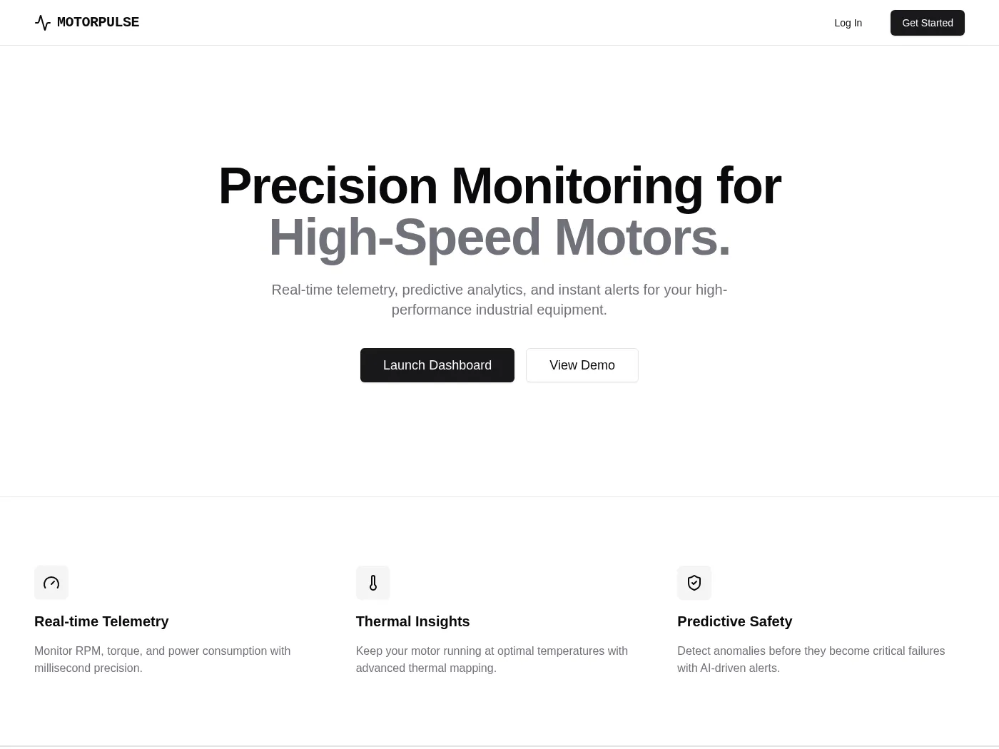 High-Speed Motor Monitor