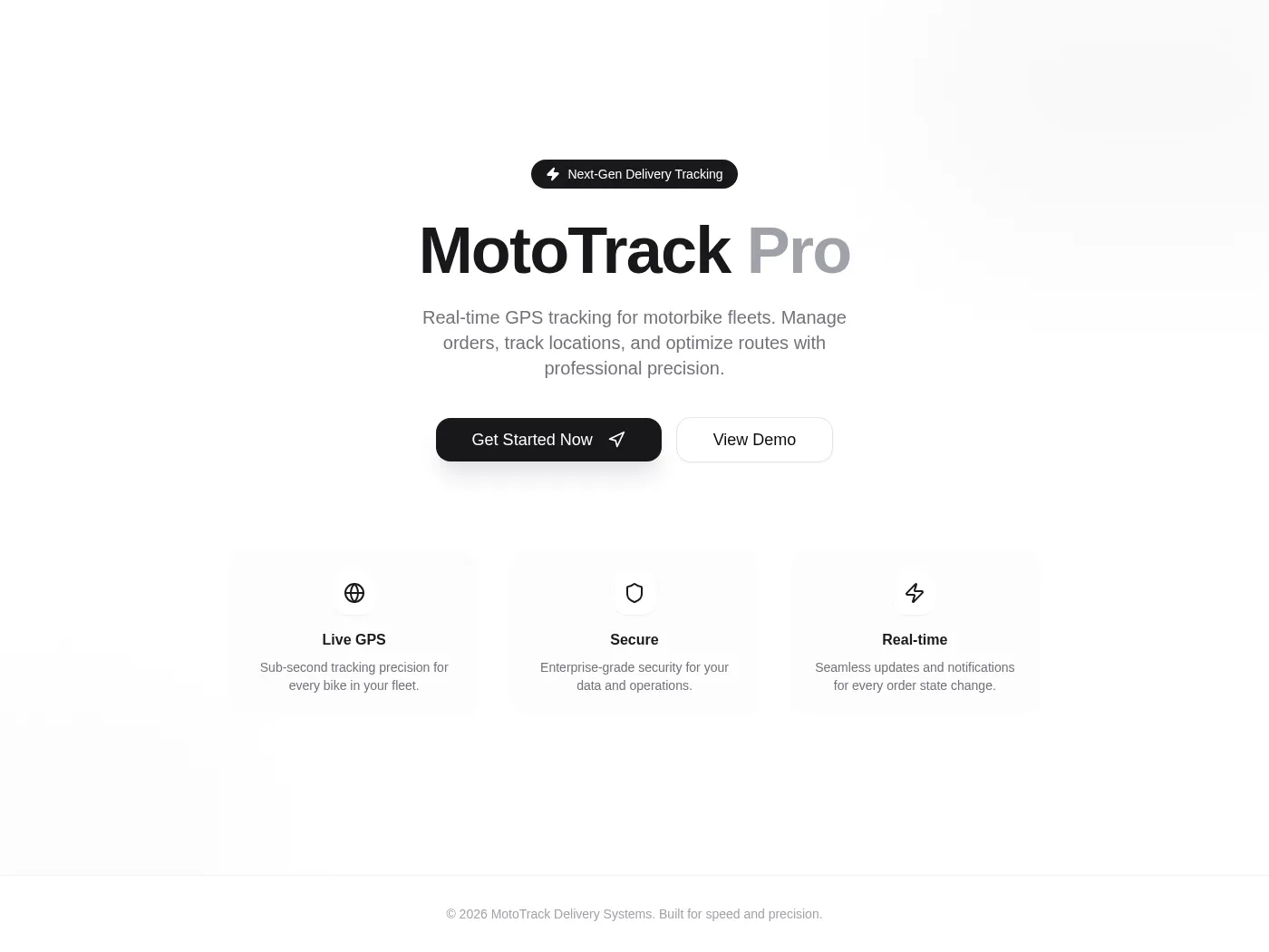 MotoTrack Delivery App