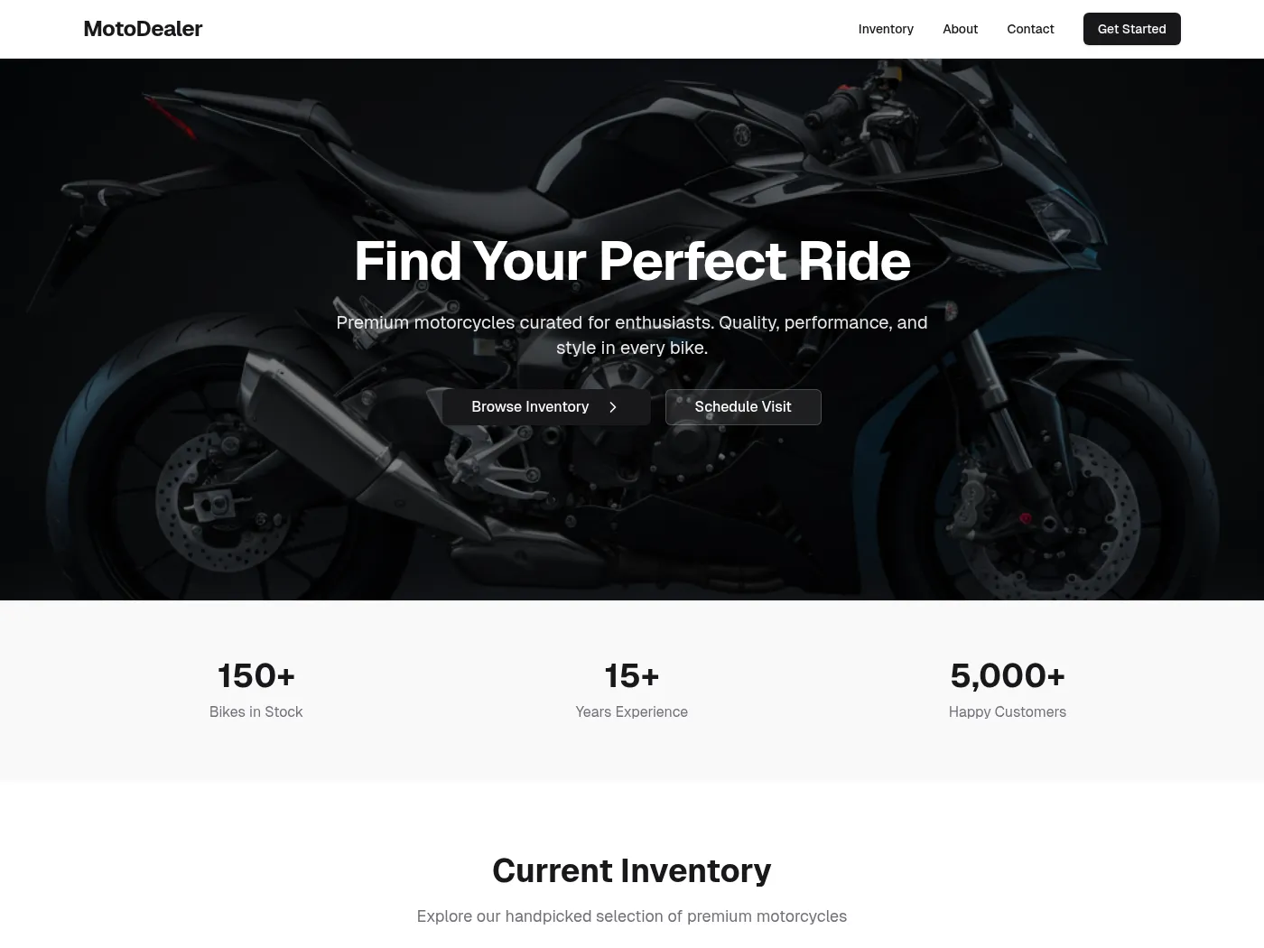 MotoDealer Website