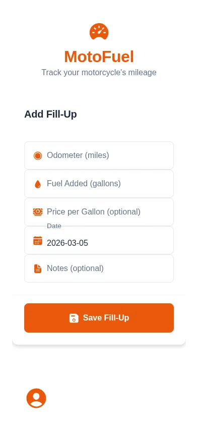 MotoFuel Tracker