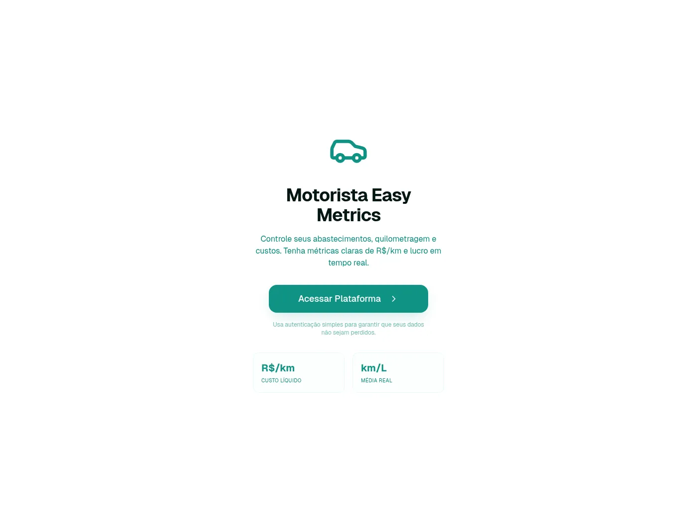 Motorista Easy Metrics