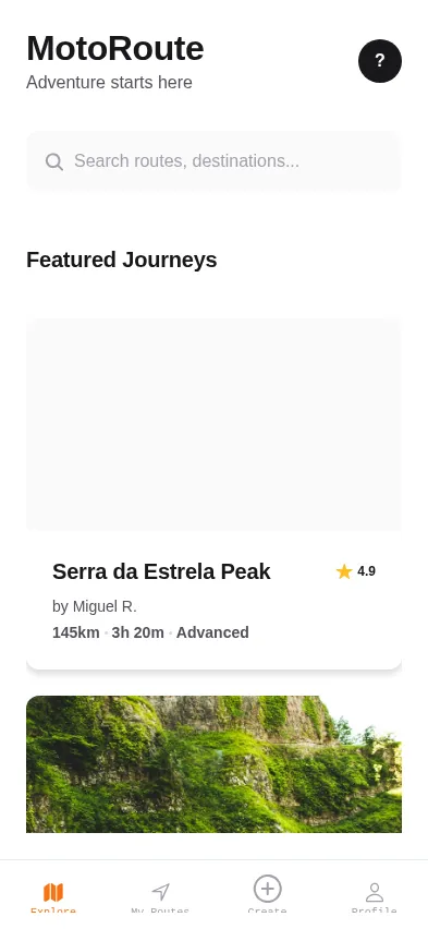 MotoRoute Explorer
