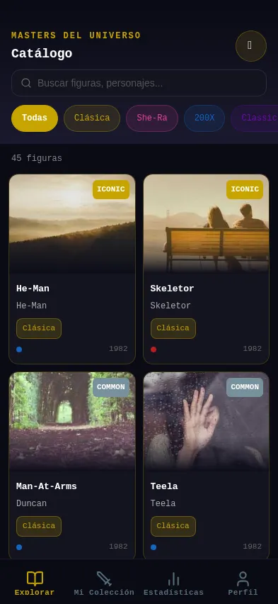 Masters Collect Tracker