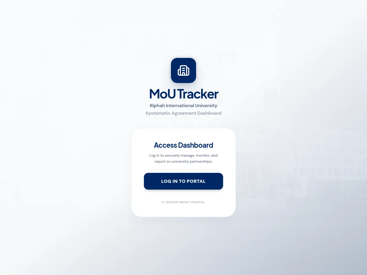 MoU Tracker Web App