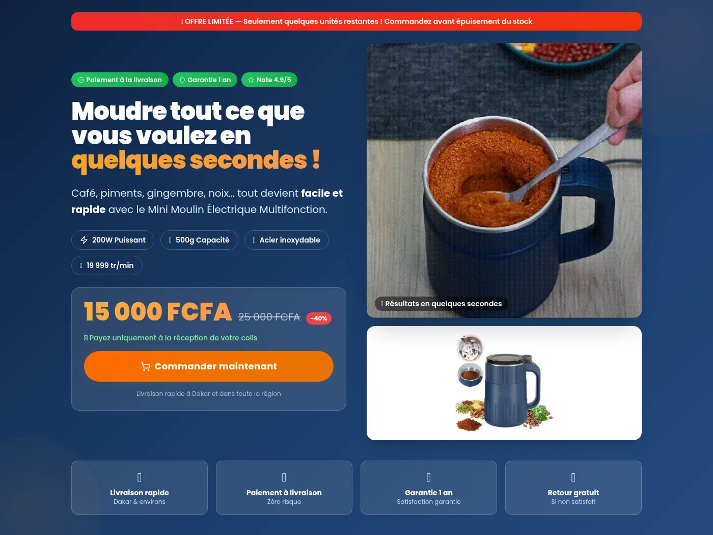 Moulin Pro Landing Page