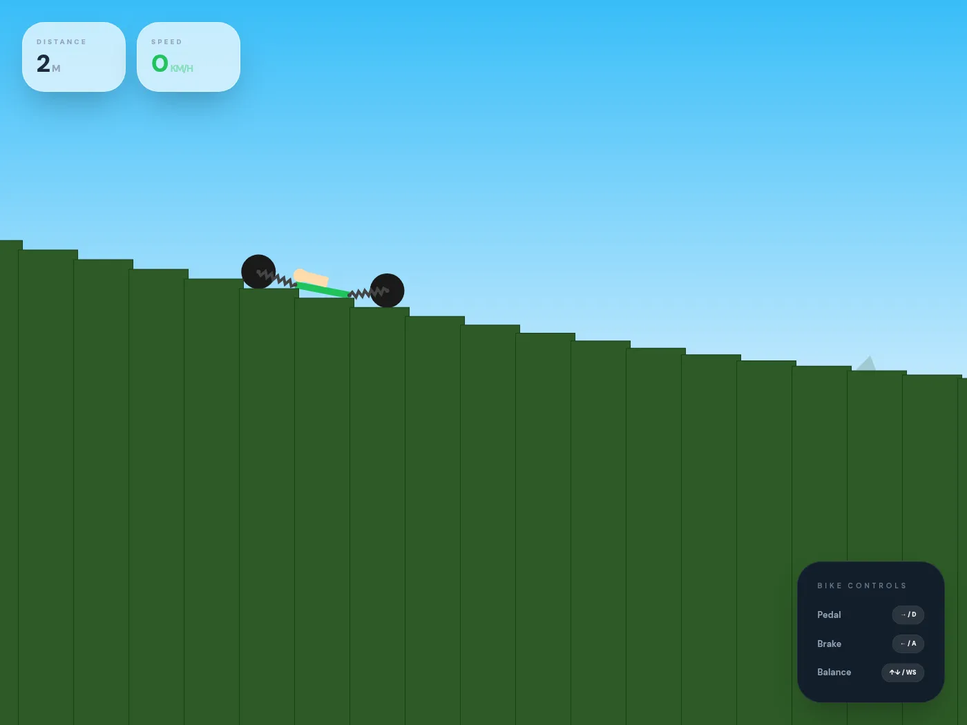 Mountain Bike Physics Game