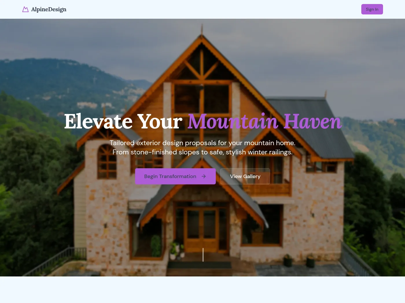 Mountain House Design Portal