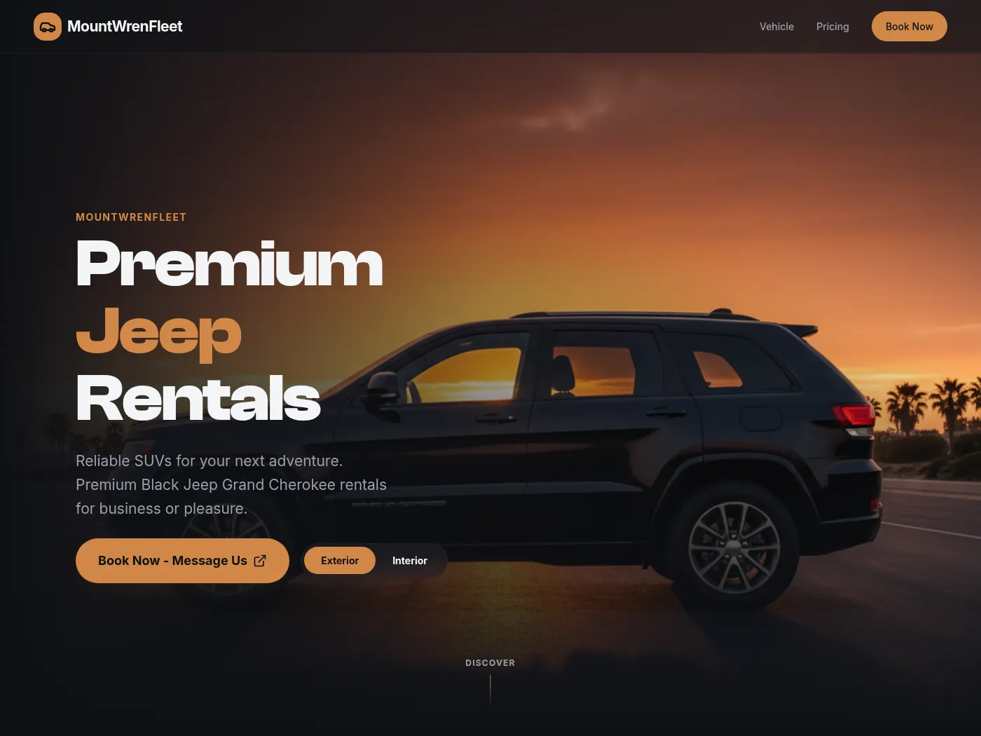 MountWrenFleet Rentals Site