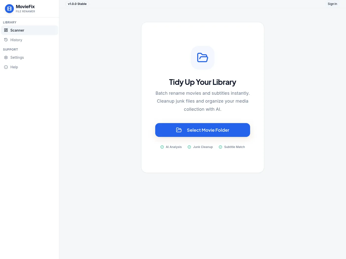 Movie File Renamer