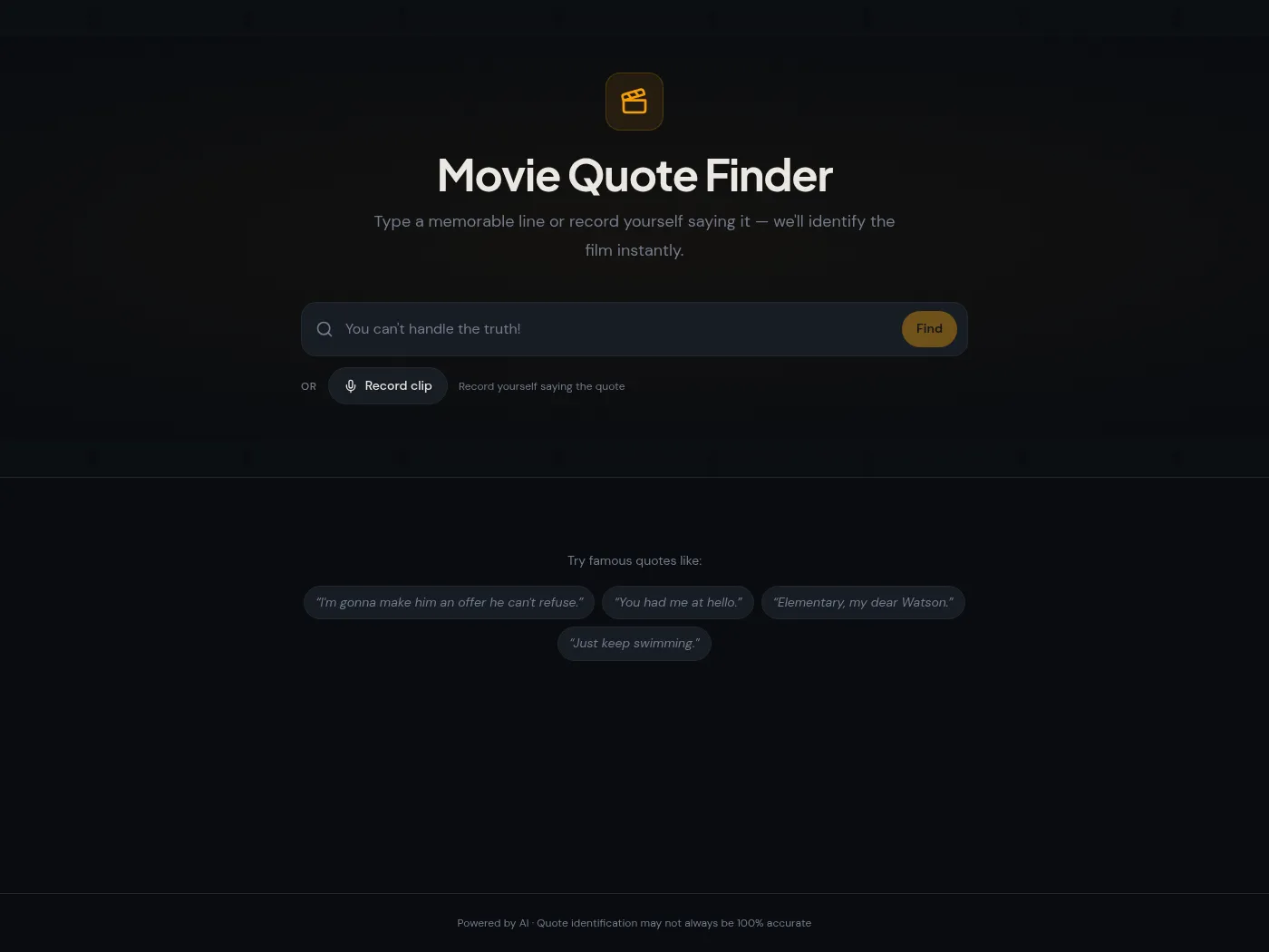 Movie Quote Finder