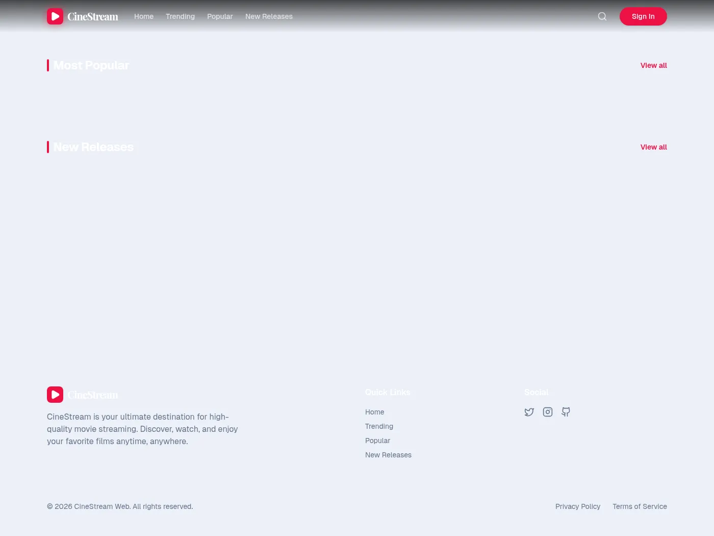 CineStream Web