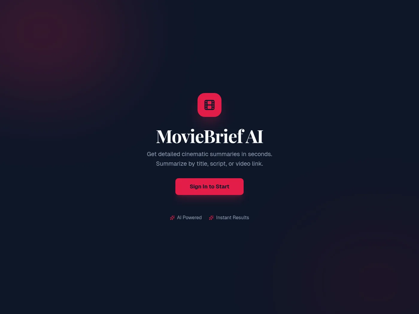MovieBrief AI