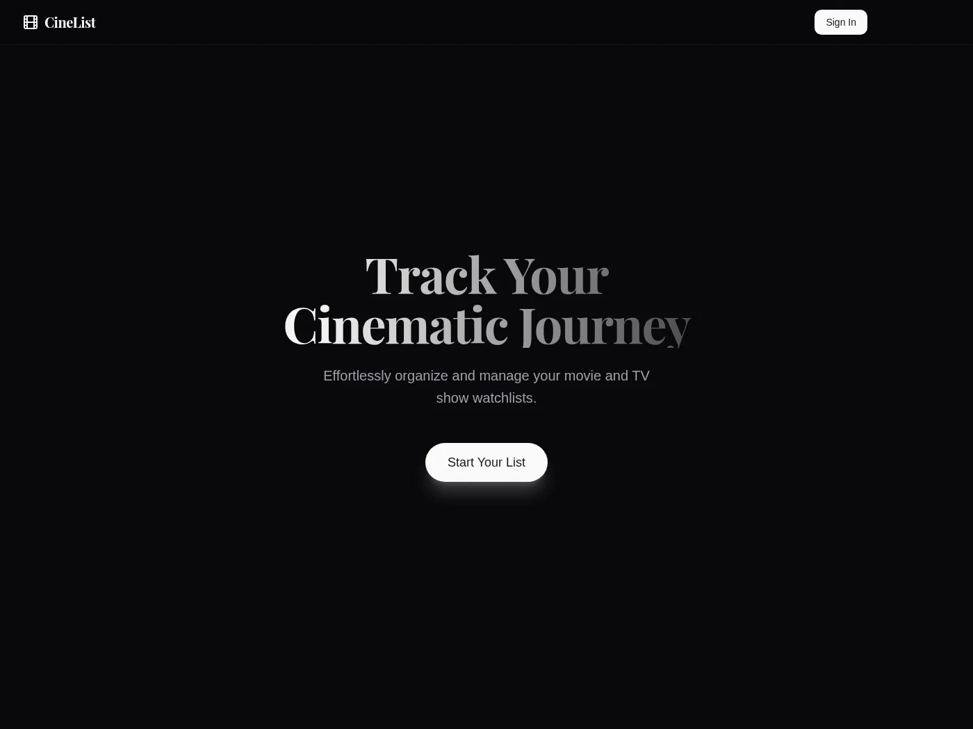 CineList Tracker