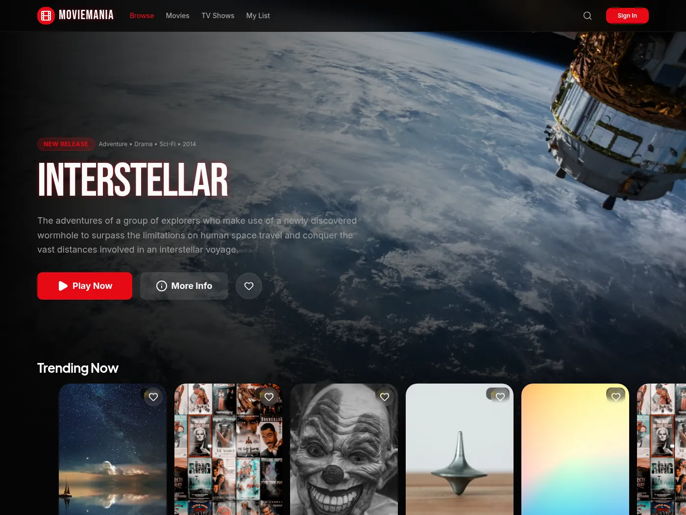 MovieMania Website