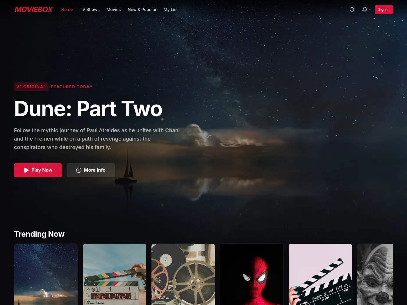 MovieBox Clone