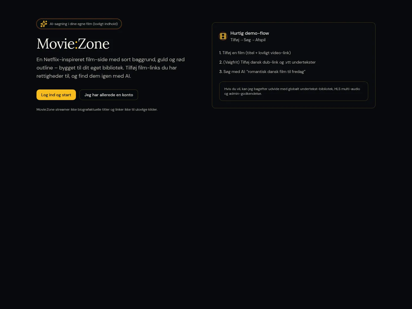 MovieZone AI Streaming