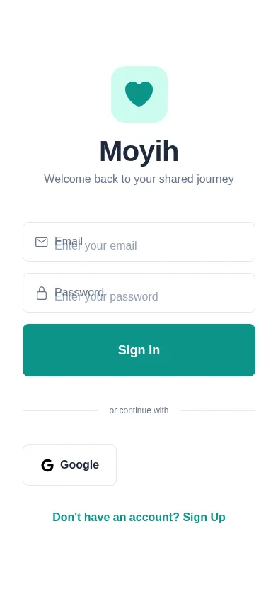 Moyih Couples Accountability App