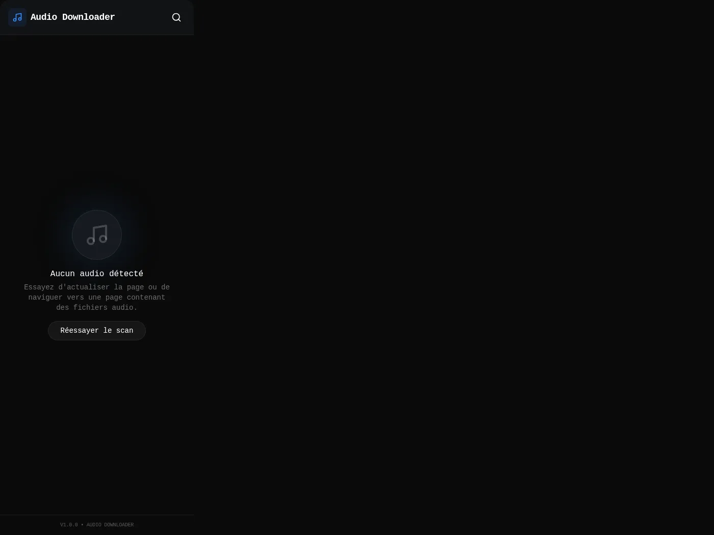 Audio Downloader Extension