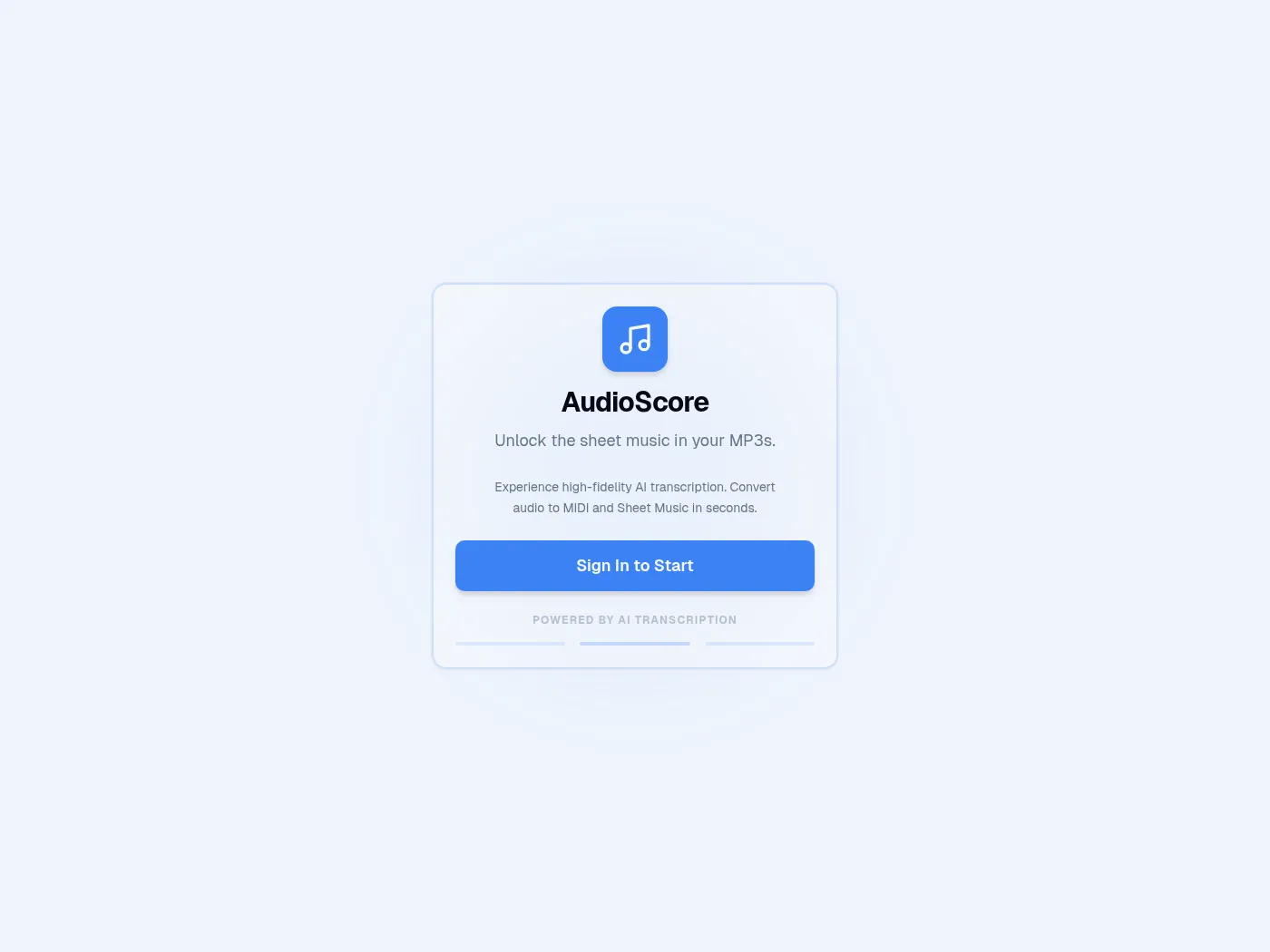 AudioScore Converter