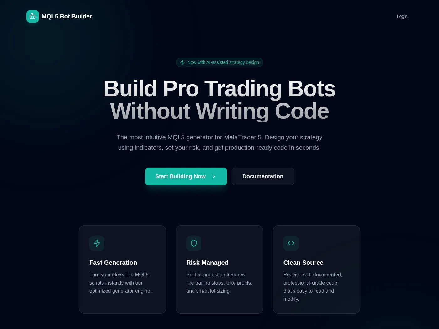 MQL5 Bot Builder