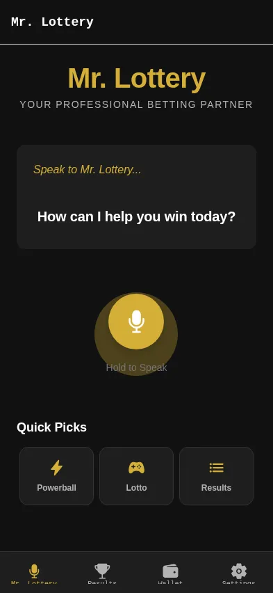 Mr. Lottery AI Assistant