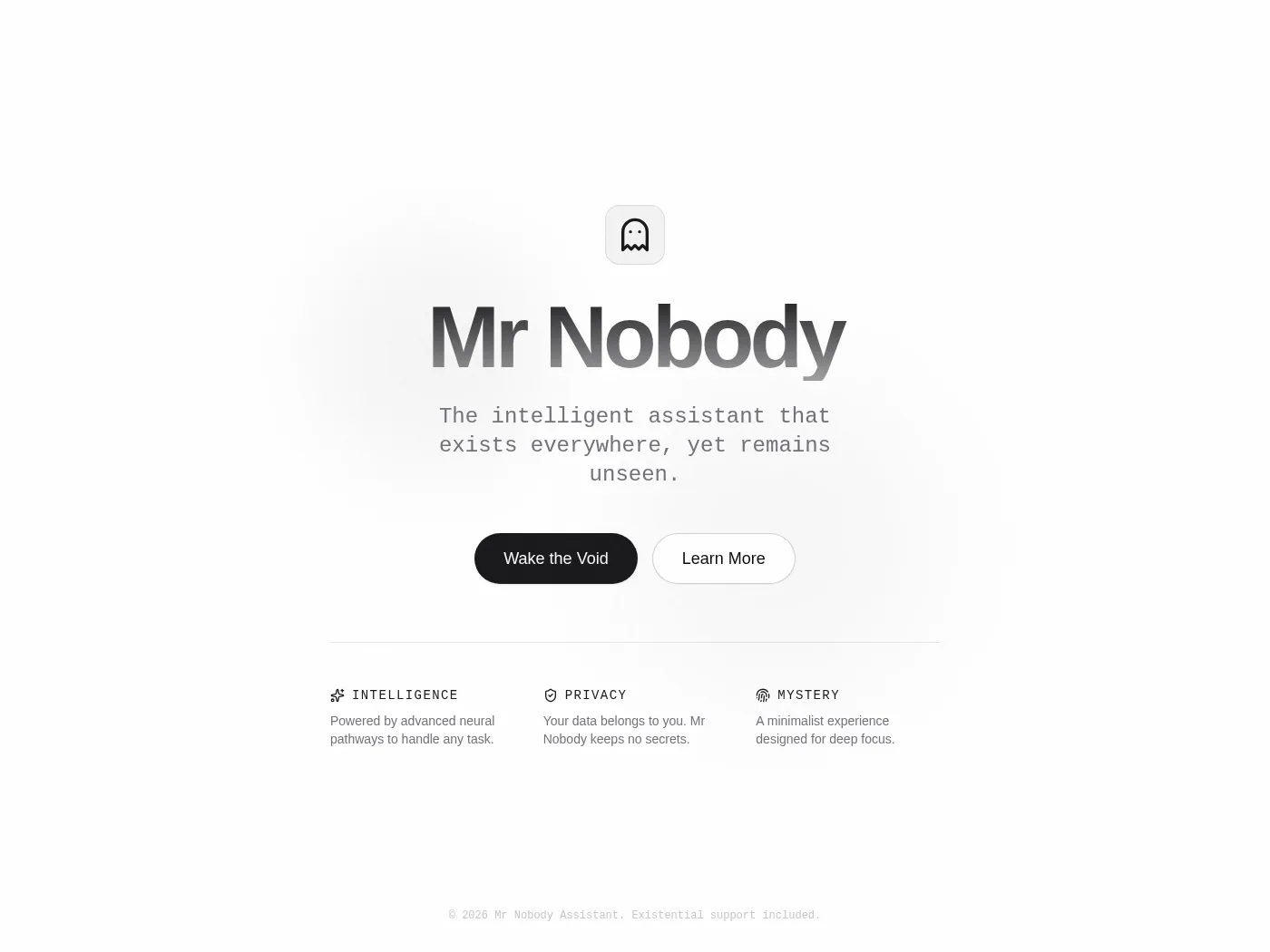 Mr Nobody Assistant