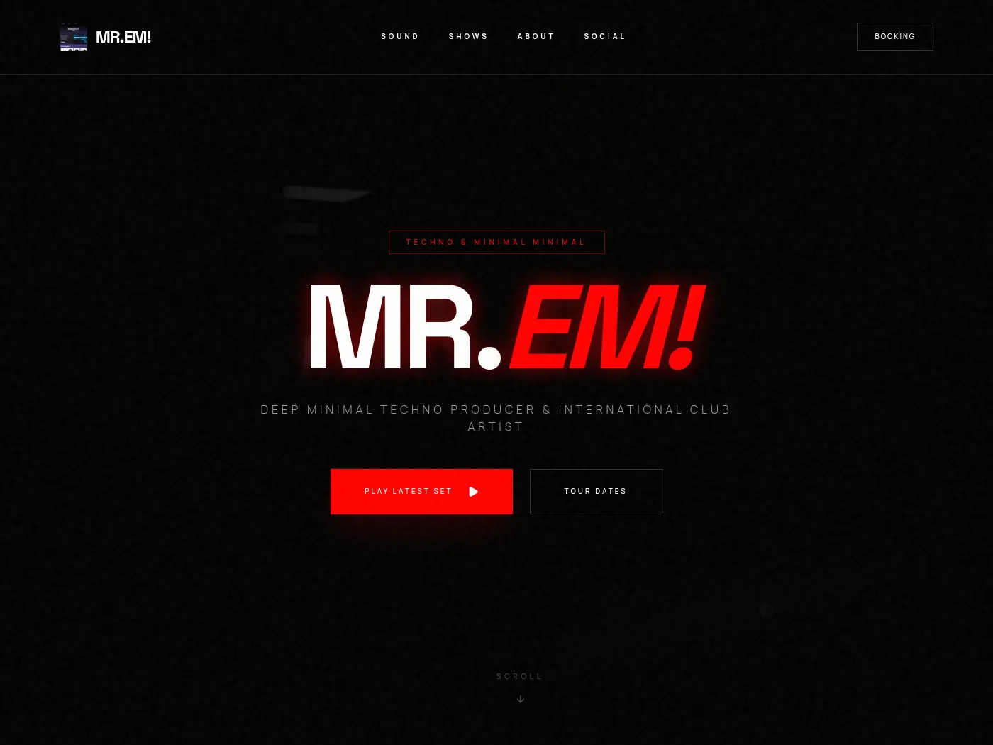 MR.EM! Techno DJ Site