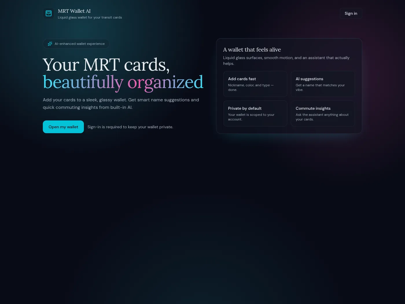 MRT Wallet AI