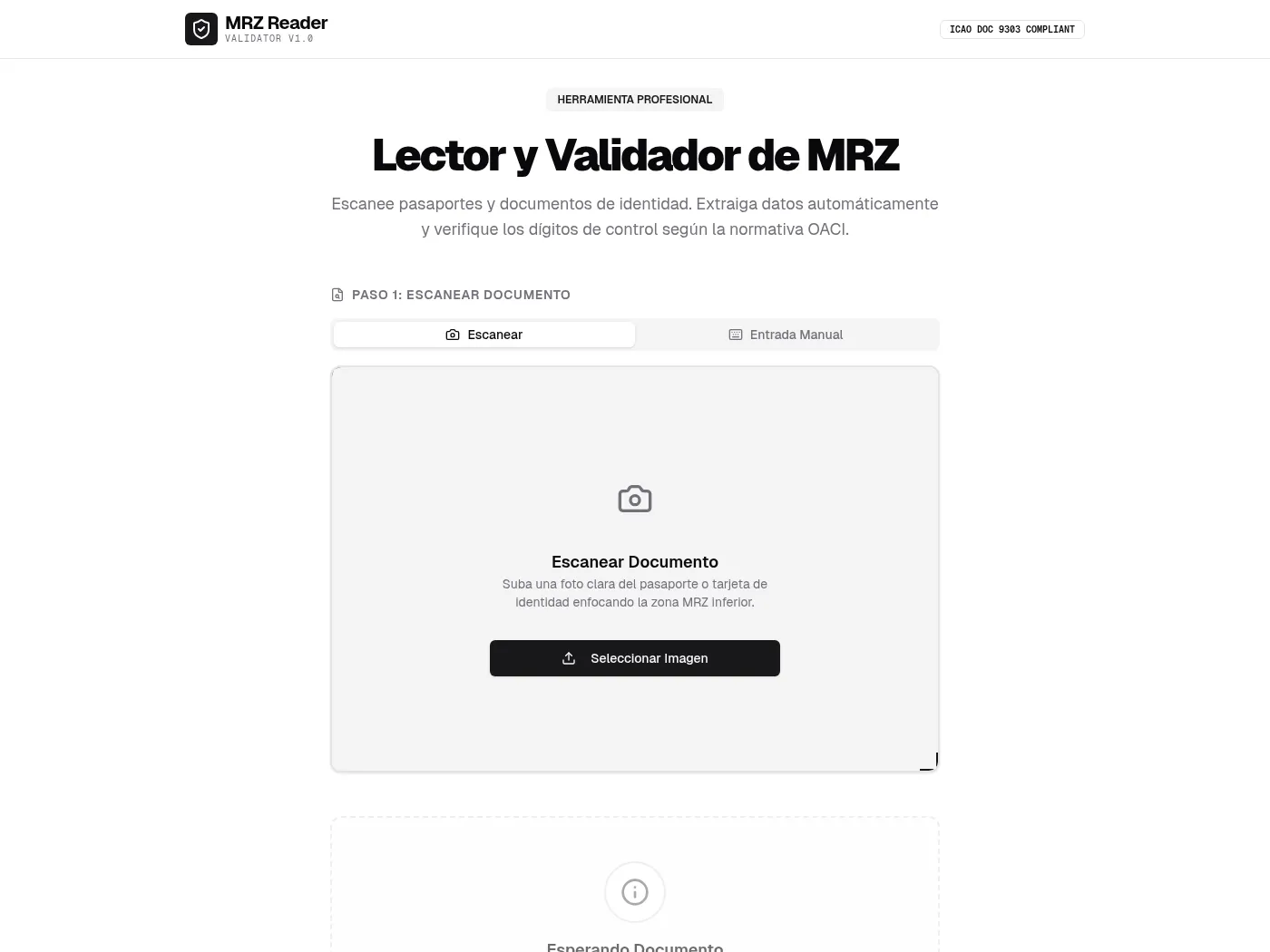MRZ Reader & Validator