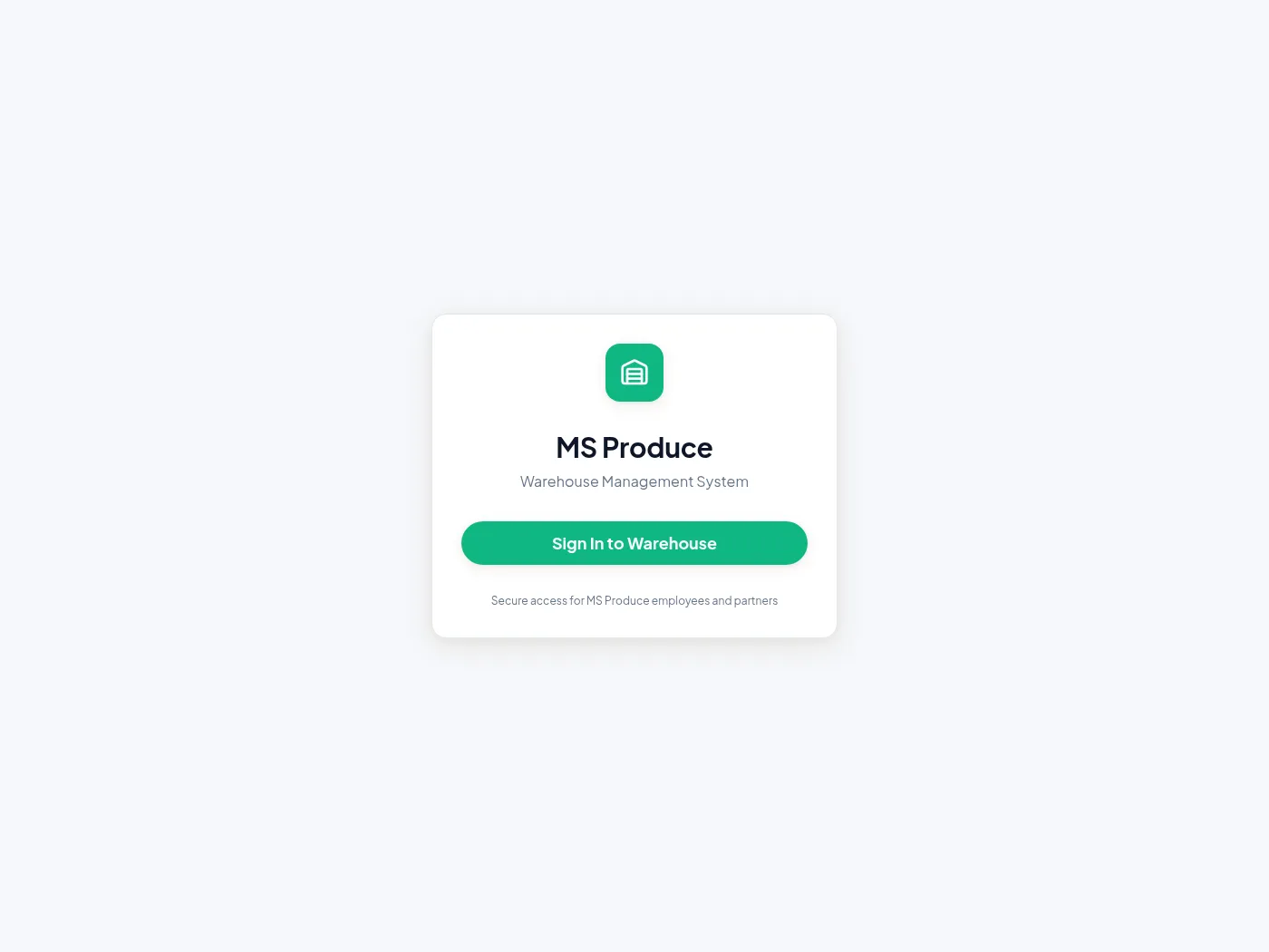 MS Produce Warehouse Suite