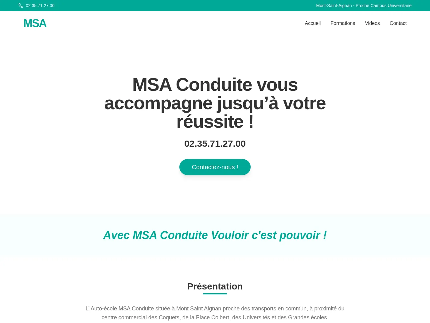 MSA Conduite Web