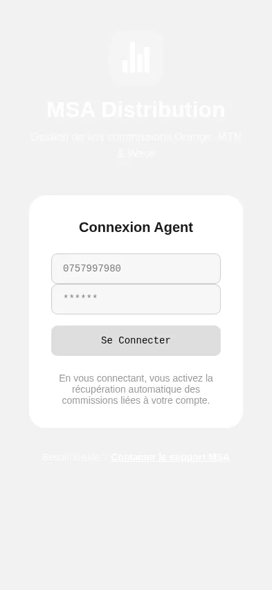MSA Distribution App