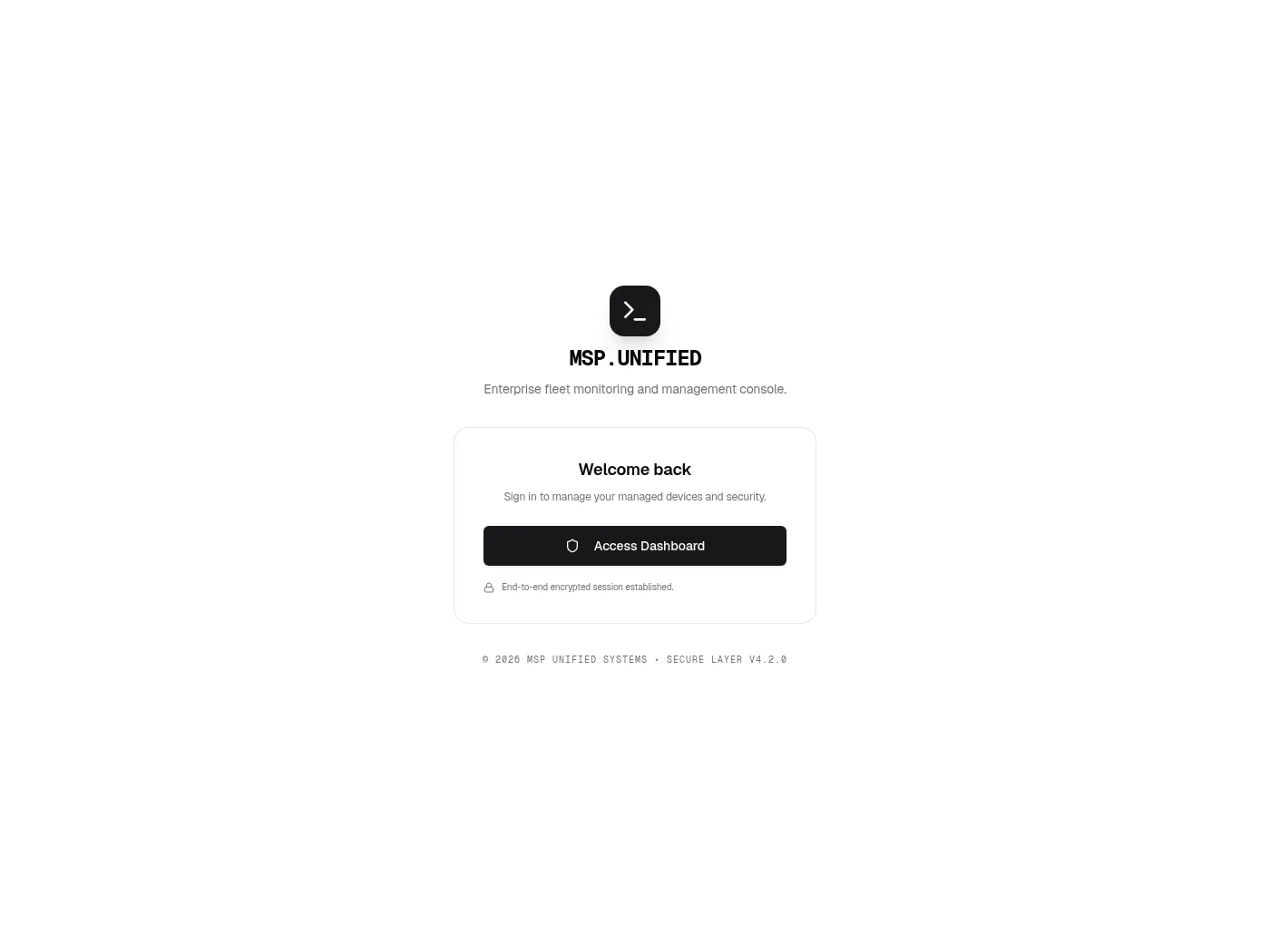 MSP Unified Dashboard